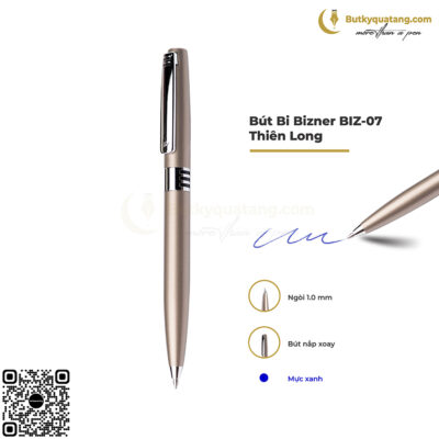 #1 Bút Bi Bizner BIZ-07 Thiên Long Khắc Tên, In Logo Theo Yêu Cầu